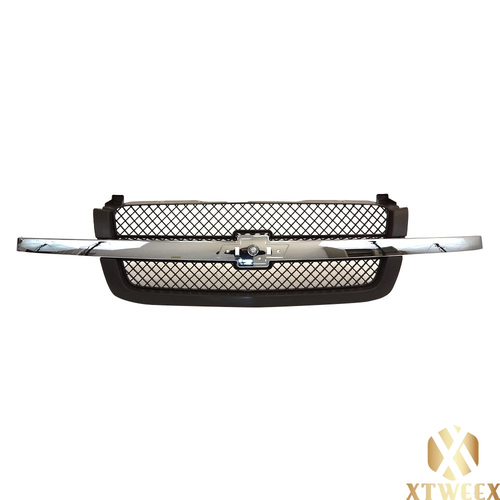 New Front GRILLE For Chevrolet Silverado TEXTURED DARK GRAY GM1200474 ...