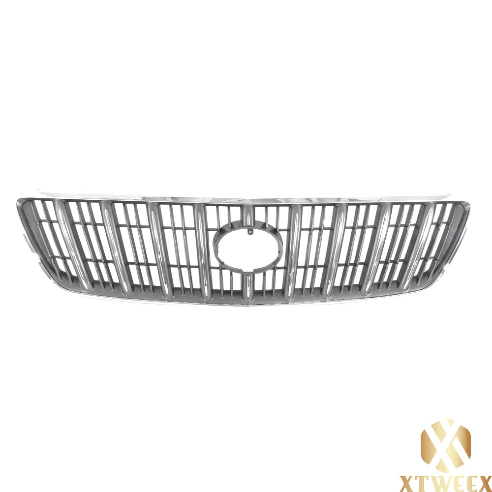 Chrome Front Grille Grill Replacement w/Gray Insert For 01-03 Lexus ...